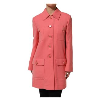 Dolce & Gabbana Trenchcoat Jacke - - Coats - Damen - Rosa - XS