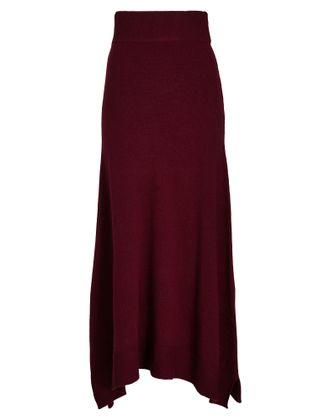 8 by YOOX WOOL BLEND KNIT COLUMN MAXI SKIRT