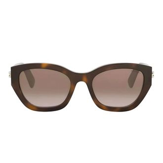 Bulgari Femme, Accessoires, Brun, Taille: 54 MM Lunettes de soleil Cat-Eye avec verres marron