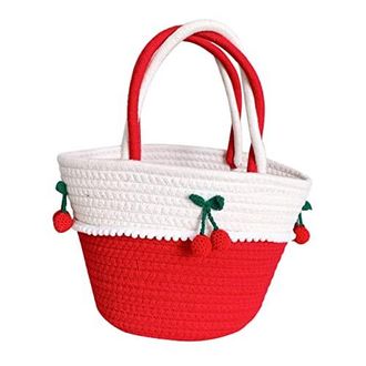 Holibanna Sac de Plage Femme Tissé Main Grand Sac Cabas Paille pour Vacances Bord de Mer