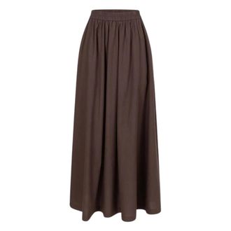 &Acirc;m&egrave; Kilt Langer Rock - - Skirts - Damen - Braun - XS