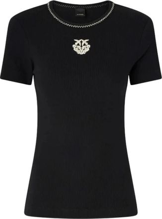 Pinko Pinko, Femme, Tops, Noir, Taille: 36 FR Pinko T-shirts et polos Noir