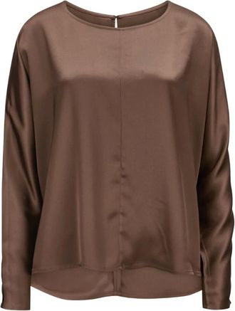 By Malene Birger Femme, Blouses et Chemises, Brun, Taille: 40 FR Odelleys Blouse