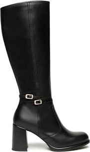 Nero Giardini I514324D Bottes Femme en Cuir - Noir 40 EU