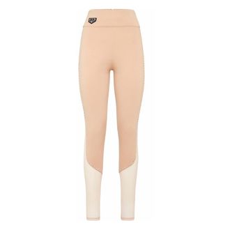 Philipp Plein Punto-di-Roma High Waist Leggings - - Trousers - Damen - Beige - XL