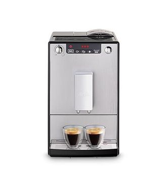 MELITTA Solo Argent, Machine &agrave; Caf&eacute; &agrave; Grains avec Broyeur et Syst&egrave;me dExtraction des Ar&ocirc;mes, Affichage LED, Mode 1 &agrave; 2 Tasses, Cafeti&egrave;re Expresso, Automatique