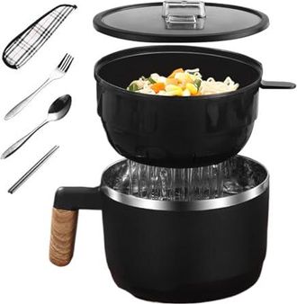 Generic Bol De Nouilles Pour Micro-ondes - Bol De Nouilles R&eacute;sistant &Agrave; La Chaleur, Passe Au Micro-ondes, Bol Facile &Agrave; Utiliser Pour Nouilles Instantan&eacute;es, Sou