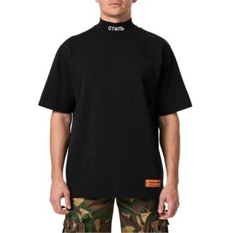 Heron Preston CTMNB T-Shirt f&uuml;r Herren, Jersey, &Uuml;bergro&szlig; (Schwarz/Wei&szlig;)