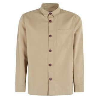 Barbour Homme, Vestes, Brun, Taille: XL Veste Overshirt en Coton Stone
