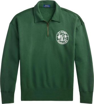 Polo Ralph Lauren sweat à fermeture zippée - Vert