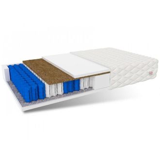 FDM Matratze 80x200 vitoria Taschenfederkern 7 Zonen H3 H4 18 cm Kokos hr Schaum Polyurethanschaum Jersey