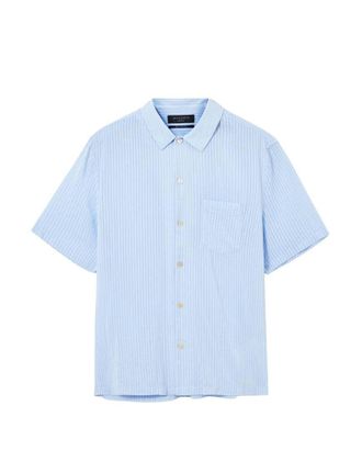 AllSaints Perry - Chemise &agrave; manches courtes - Bleu Kentucky