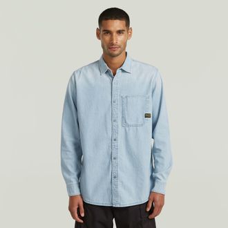 G-Star Regular 1-Pocket Shirt - Hellblau - Herren