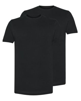 Olymp 2er Pack Unifarbenes Underwear-T-Shirt in