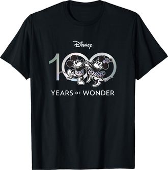 Disney 100 Years of Wonder Mickey & Minnie Dancing Retro T-Shirt