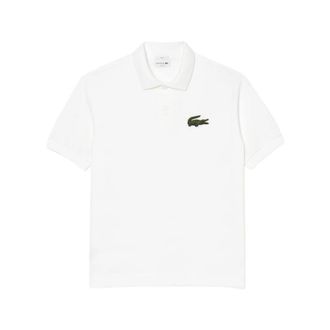 Lacoste Polo mit gro&szlig;em Logo - - Tops - Herren - Wei&szlig; - L