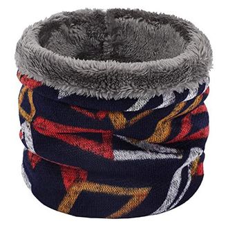 Generic &Eacute;charpe dhiver Cache-cou Gu&ecirc;tres Hommes Femmes Temps froid Tricot Polaire chaude Tuyau de ski Foulards circulaires Cadeau coupe-vent, 6, taille unique