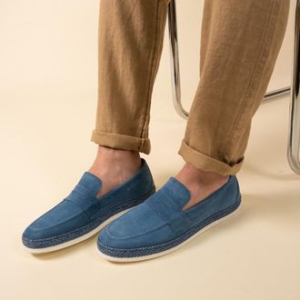 Bexley Muntiri - Mocassin homme bleu