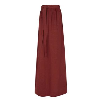 Cortana Marlo- langer roter Leinenrock - - Skirts - Damen - Rot - S