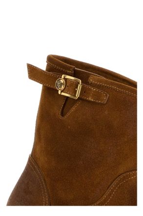 Versace Suede Ankle Boot - Brown
