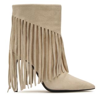 Pinko Cowboystiefel PINKO Olympe Tronchetto PE 23 BLKS1 100573 A0N8 Beige