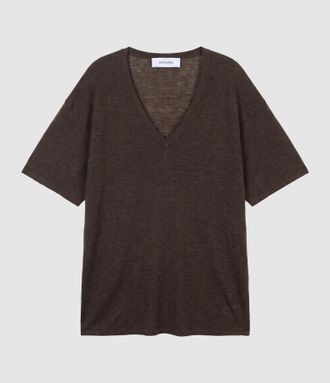 SPRWMN Tee-shirt Laine Dark Green
