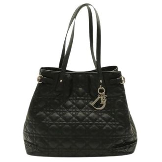 Dior Pre-owned Panarea Coated Canvas Tote Bag - - Pre-owned - Damen - Schwarzk - ONE SIZE