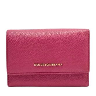 Dolce & Gabbana Pre-owned Leder-Geldb&ouml;rse - - Pre-owned - Damen - Rosa - ONE SIZE