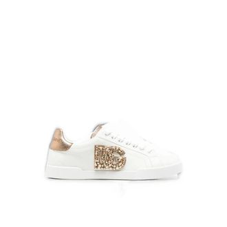 Dolce & Gabbana Femme, Chaussures, Blanc, Taille: 38 1/2 EU Baskets