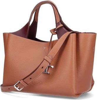 Tod's Tods Shopper & Totes - Mini Logo Bag - Brown - Gr. unisize - in Beige - f&uuml;r Damen