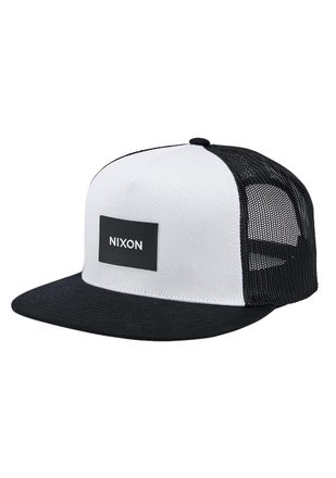 Nixon Team Trucker Hat - White/Black/Black