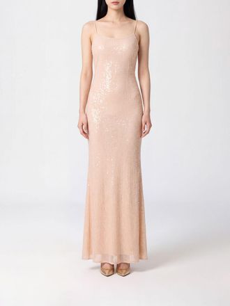 Patrizia Pepe Robe longue de soir&eacute;e style nuisette &agrave; sequins et d&eacute;collet&eacute; en V