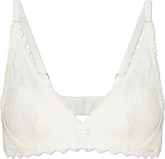 Emporio Armani Femme, Sous-v&ecirc;tements, Blanc, Taille: 90D FR Eternal Lace Padded Balcony Bra
