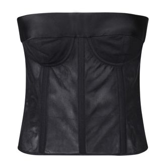 Maison Margiela Femme, Sous-v&ecirc;tements, Noir, Taille: 38 FR Mesh Corset