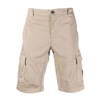 C.P. Company Stretch Sateen Cargo Shorts - - Shorts - Herren - Beige - XS