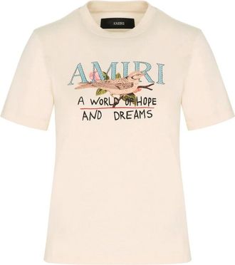 Amiri Femme, Tops, Beige, Taille: 40 FR Hope and Dreams T-Shirt