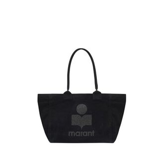 Isabel Marant Sac Yenky zipp&eacute; en coton &agrave; logo