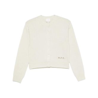 A.P.C. Feinstrick-Cardigan - - Knitwear - Damen - Beige - S