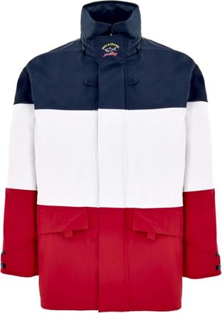 Paul & Shark Homme, Vestes, Multicolore, Taille: XL Giubbino Color Block Typhoon Shark Trust