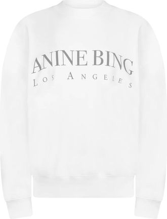 Anine Bing Femme, Sweatshirts et sweats à capuche, Blanc, Taille: 40 FR Sweat Vintage Los Angeles Logo Coton