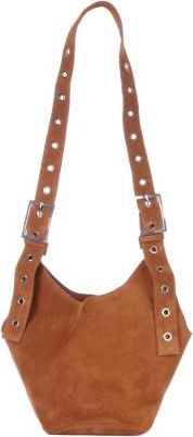 Dondup Femme, Sacs, Brun, Taille: ONE Size Petit sac hobo en cuir fendu