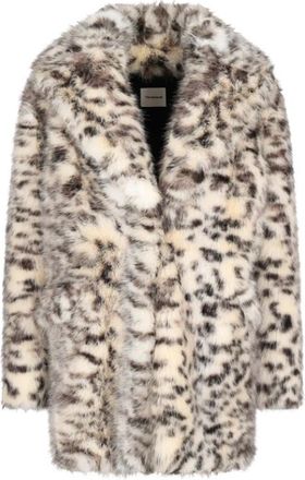 Andamane Femme, Vestes, Multicolore, Taille: 34 FR Weston Maxi Faux Fur Jacket