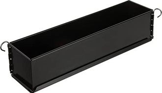 Paderno Paderno Form Pate, Pastetenform lang Uni Mini mit Scharnier für Pastetenkruste, Spülmaschinenfest, 35 cm, Schwarz