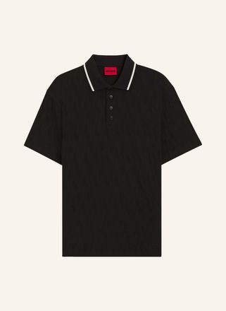HUGO BOSS Hugo Jersey-Poloshirt Dunik schwarz