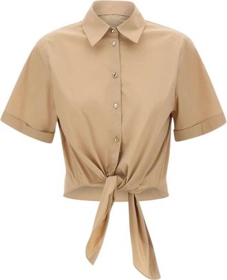 Liu Jo Femme, Blouses et Chemises, Beige, Taille: 38 FR LIU JO Black Chemises
