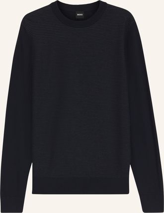 HUGO BOSS Pullover H-Hincluso_In Regular Fit blau