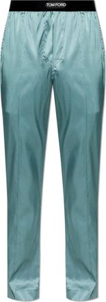 Tom Ford Homme, V&ecirc;tements de nuit et de d&eacute;tente, Bleu, Taille: L Silk Pajama Pants