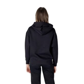 A|X Armani Exchange Logo-Embroidered Cotton Hoodie - Black