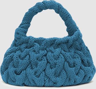 J.W.Anderson Sac Cable Knit Blue