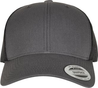 Flexfit Unisex 6606T-Retro Trucker 2-Tone Baseball Cap, Charcoal/Black, one Size